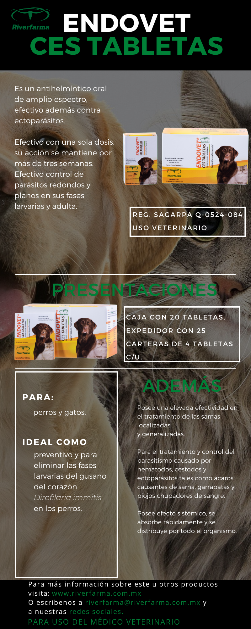 Endovet CES Tabletas - Riverfarma
